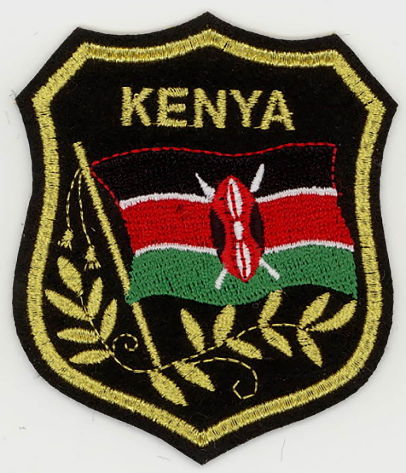 10 Pcs KENYA Flag in Shield Embroidered Patches 3.25"x2.75" Iron-on - Etsy