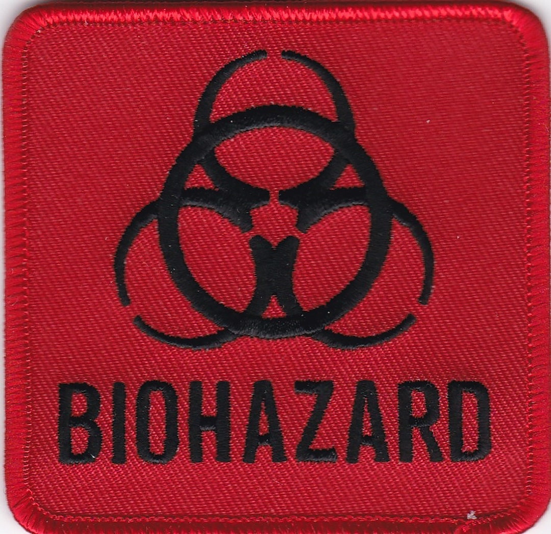 10 Pcs BIOHAZARD (black/red) Embroidered Patches 3"x3" Iron-on - Etsy