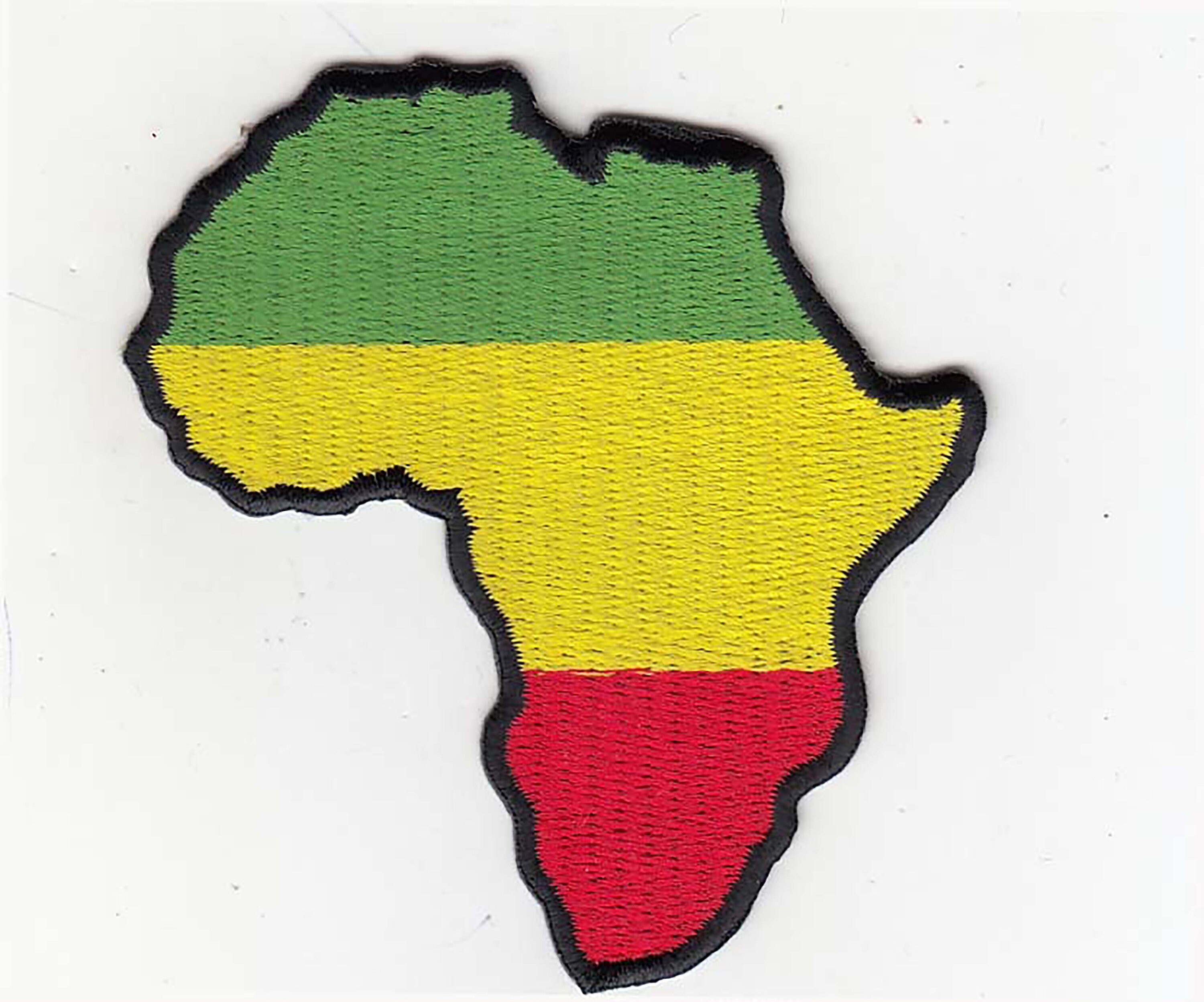 10 Pcs Rasta Africa Map GYR Embroidered Patches 3.25x3 Iron-on - Etsy