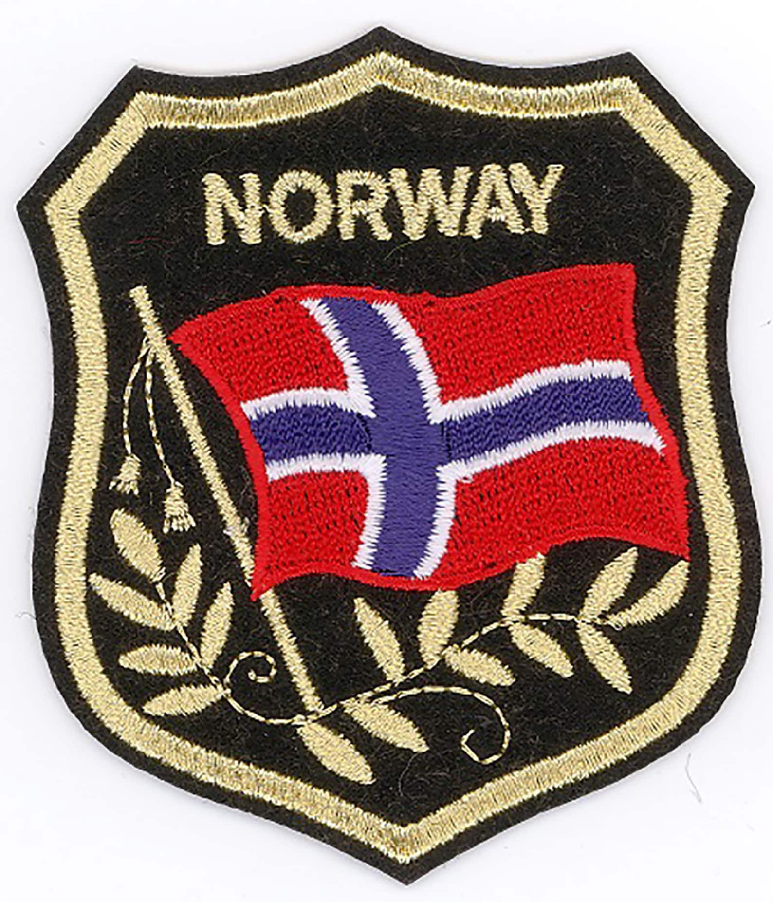 10 Pcs NORWAY Flag in Shield Embroidered Patches 3.25"x2.75" Iron-on - Etsy