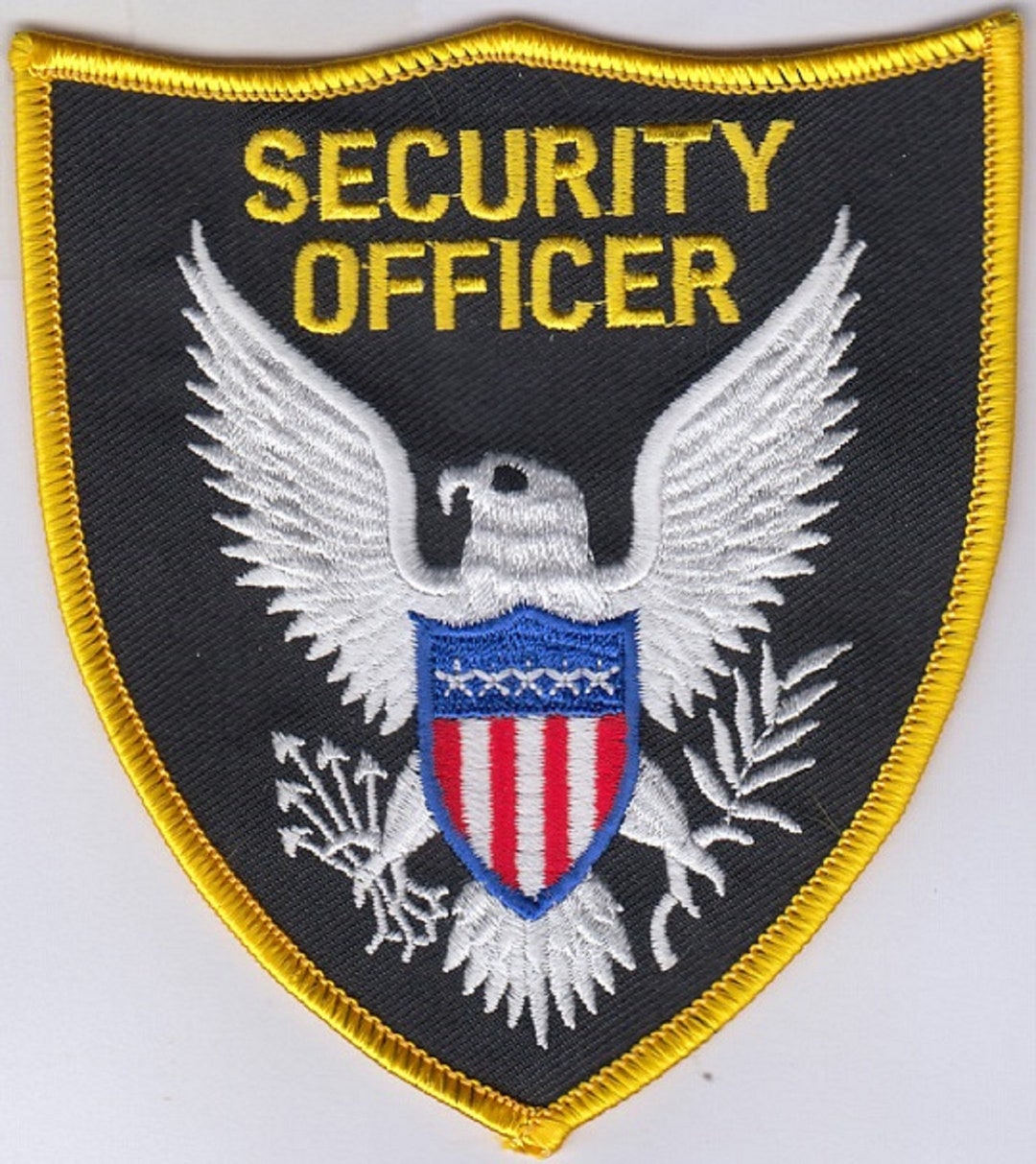 7 Pcs SECURITY OFFICER Embroidered Patches 3 3/4"x4 3/8" Iron-on - Etsy