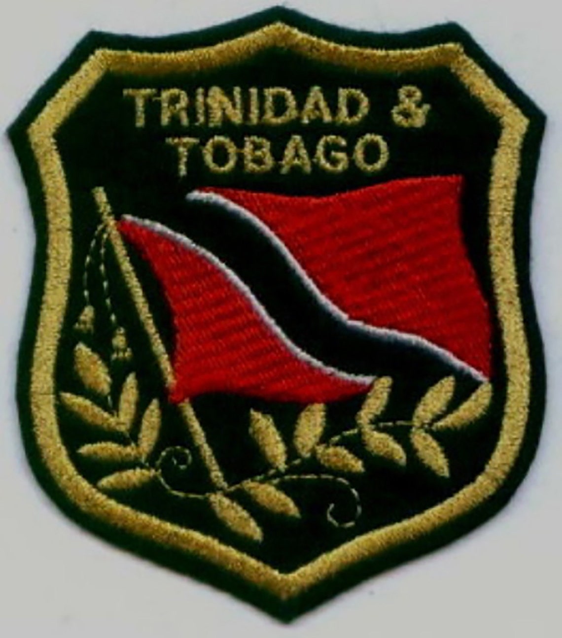 10 Pcs TRINIDAD & TOBAGO Flag in Shield Embroidered Patches 3.25"x2.75 ...