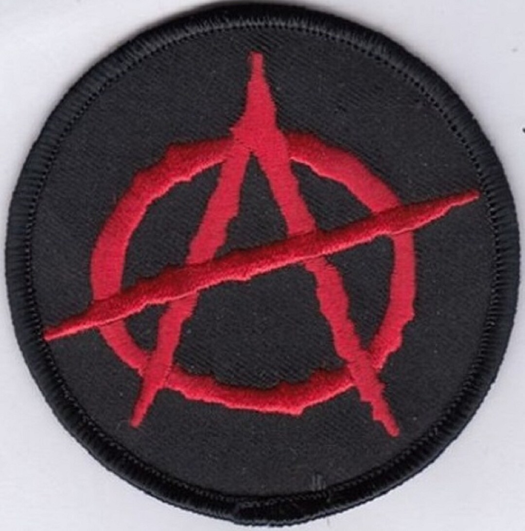 10 Pcs Anarchy Symbol Anarchism "a" Logo Embroidered Patches 3 ...