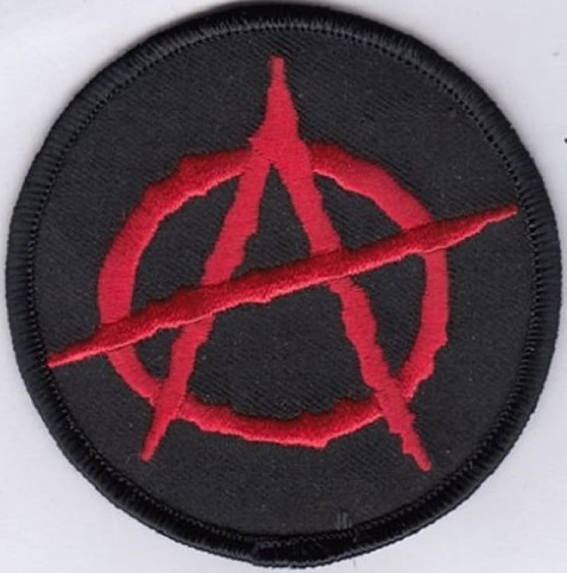 10 Pcs Anarchy Symbol Anarchism "a" Logo Embroidered Patches 3 ...