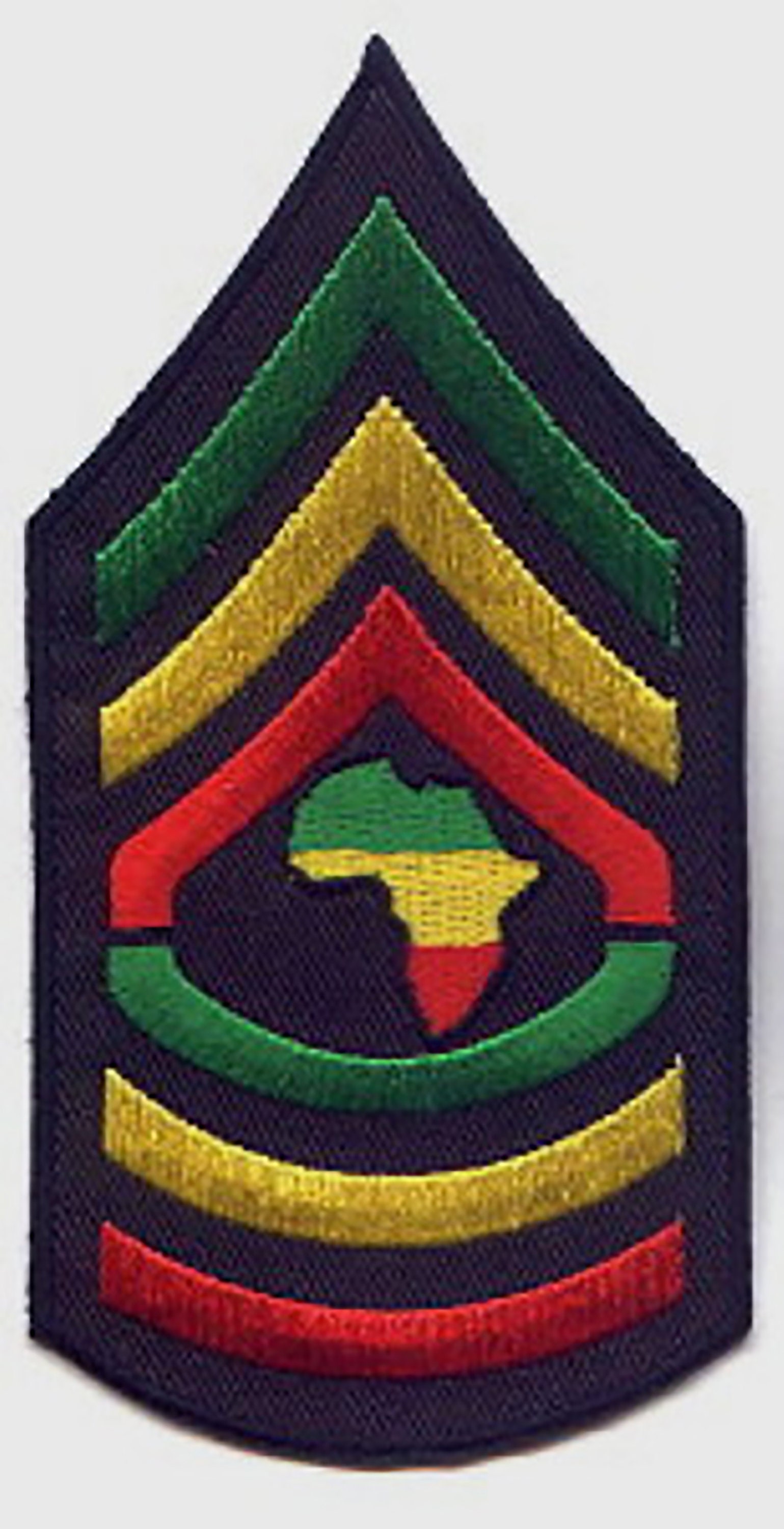 10 Pcs RASTA Africa Map in (GYR) Shoulder Embroidered Patches 2.5"x4.75 ...