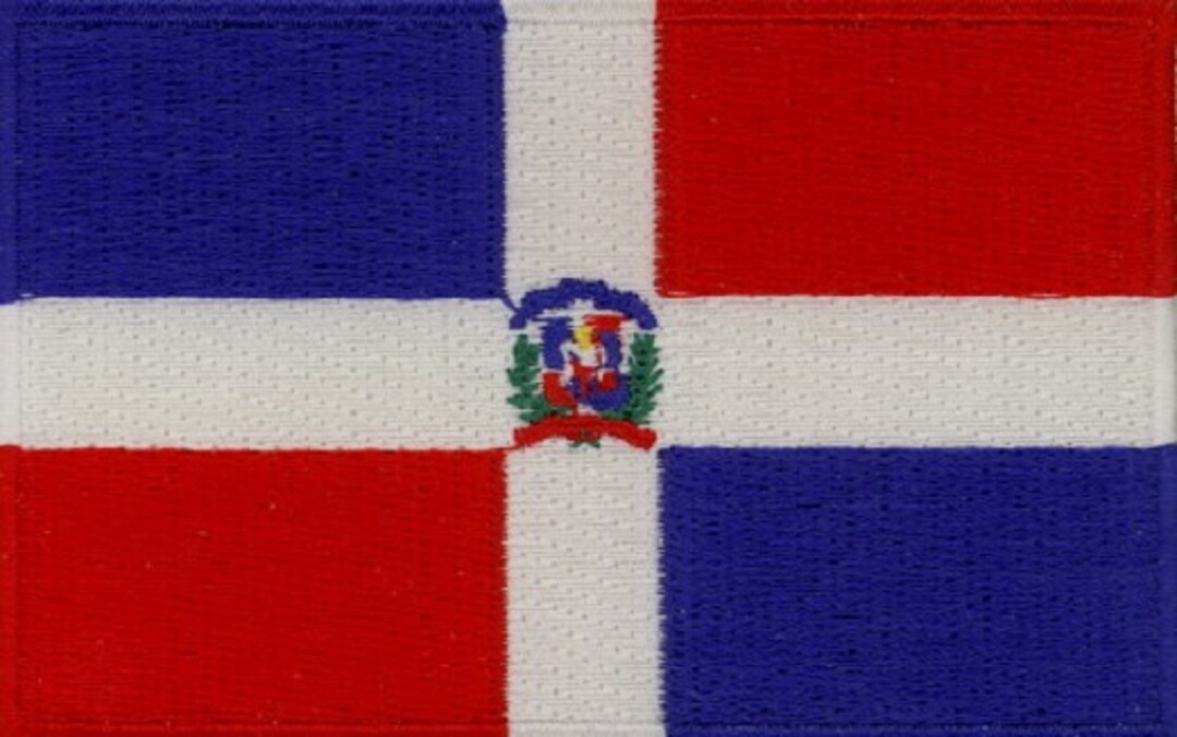 10 Pcs Dominican Rep. Flag Embroidered Patches 3.5"x2.25" Iron-on - Etsy