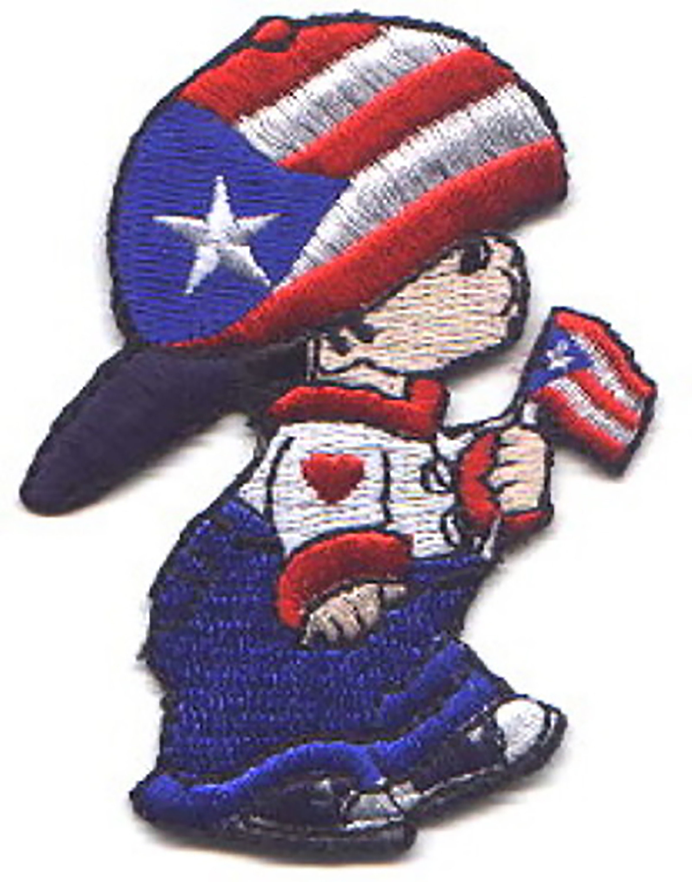 10 Pcs Puerto Rico Boy/flag Embroidered Patches 3"x2.3" Iron-on - Etsy