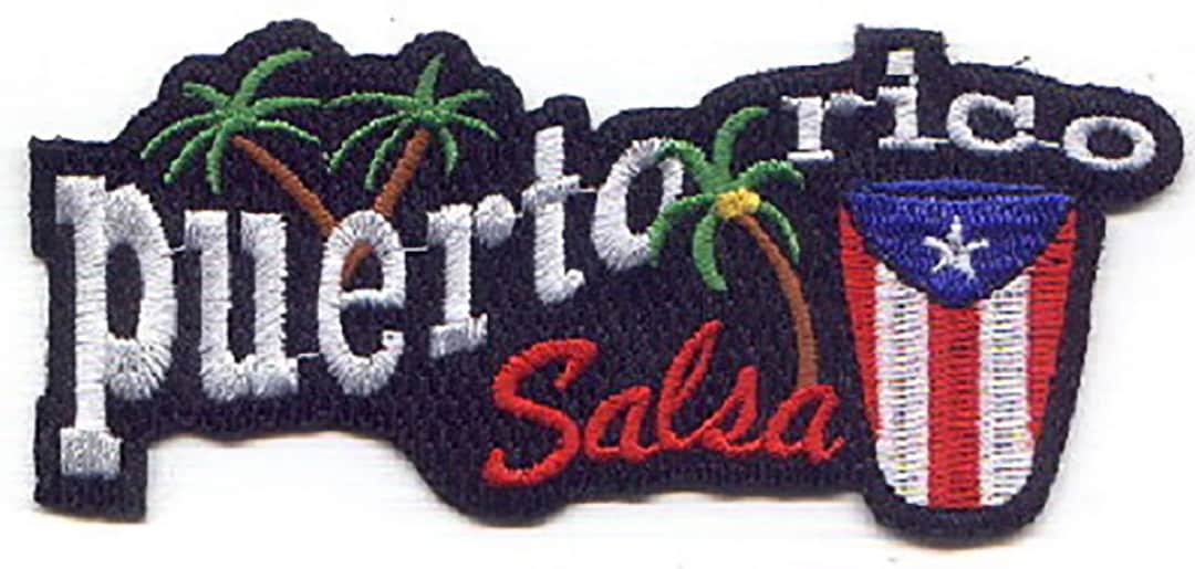 10 Pcs Puerto Rico Salsa Conga / Tree Embroidered Patches 4.75"x2.25 ...