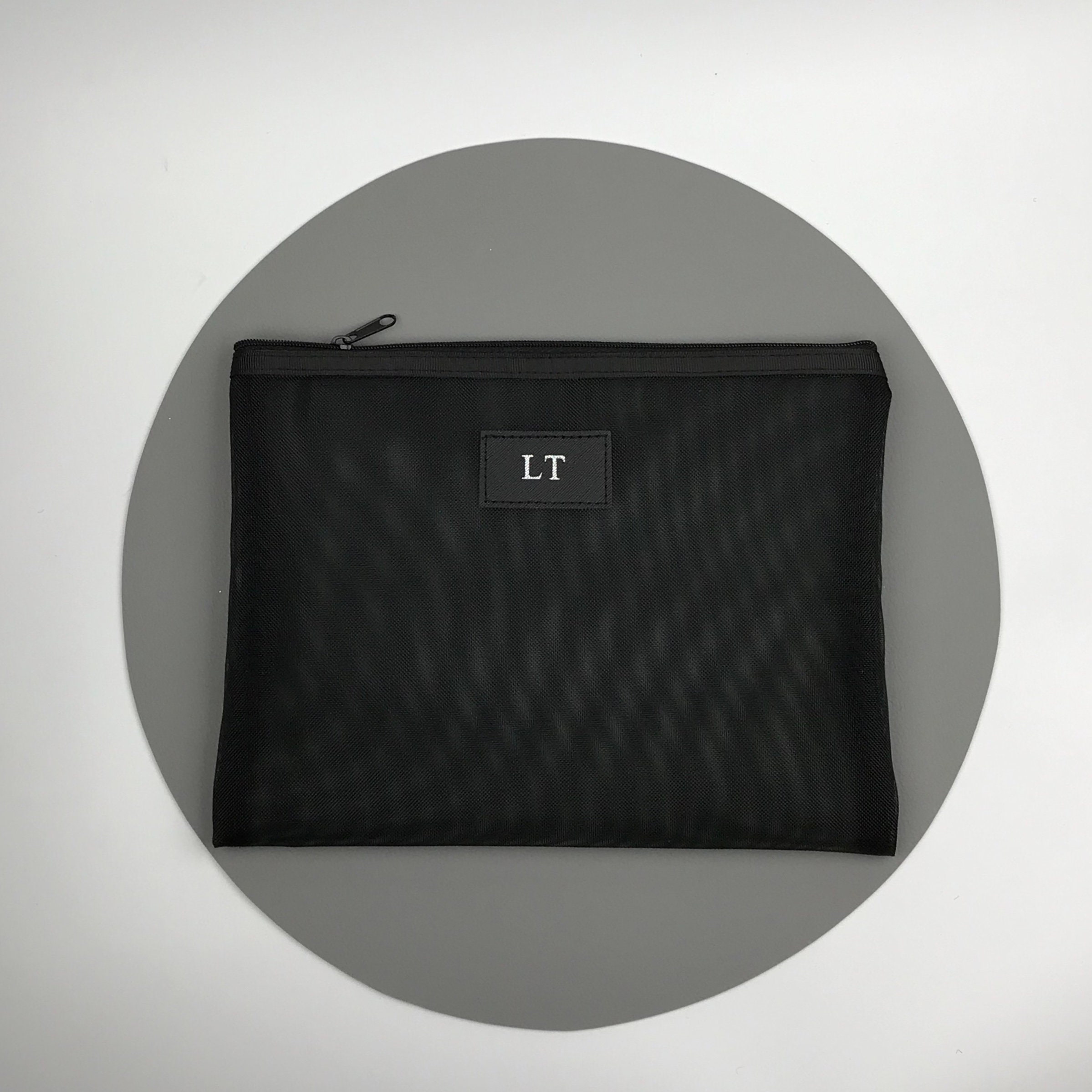 Personalised Monogrammed Transparent Mesh Pouch Large Mesh | Etsy Australia