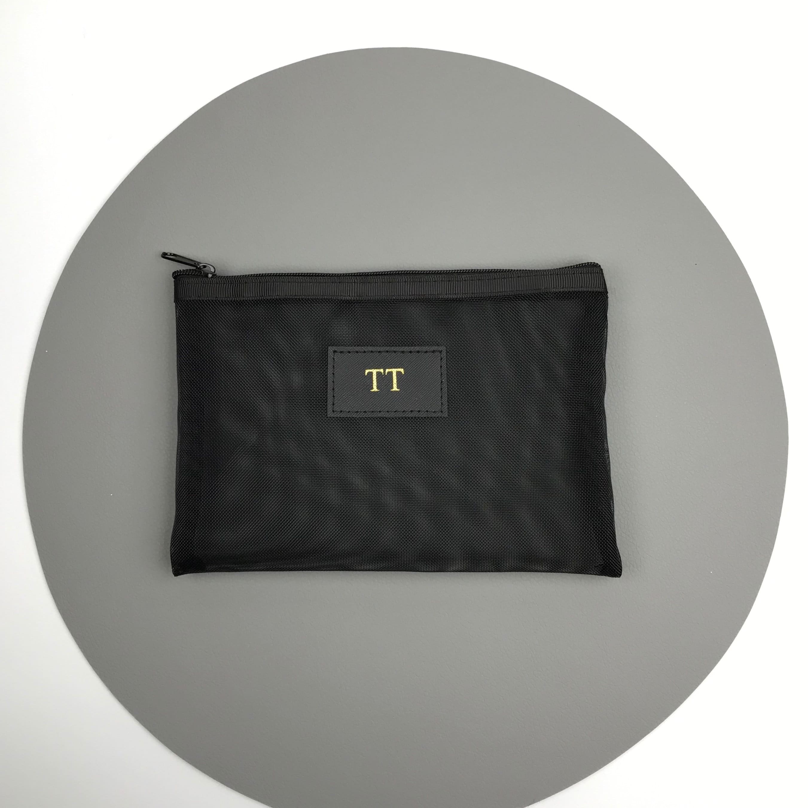 Personalised Monogrammed Transparent Mesh Pouch Mesh - Etsy Australia