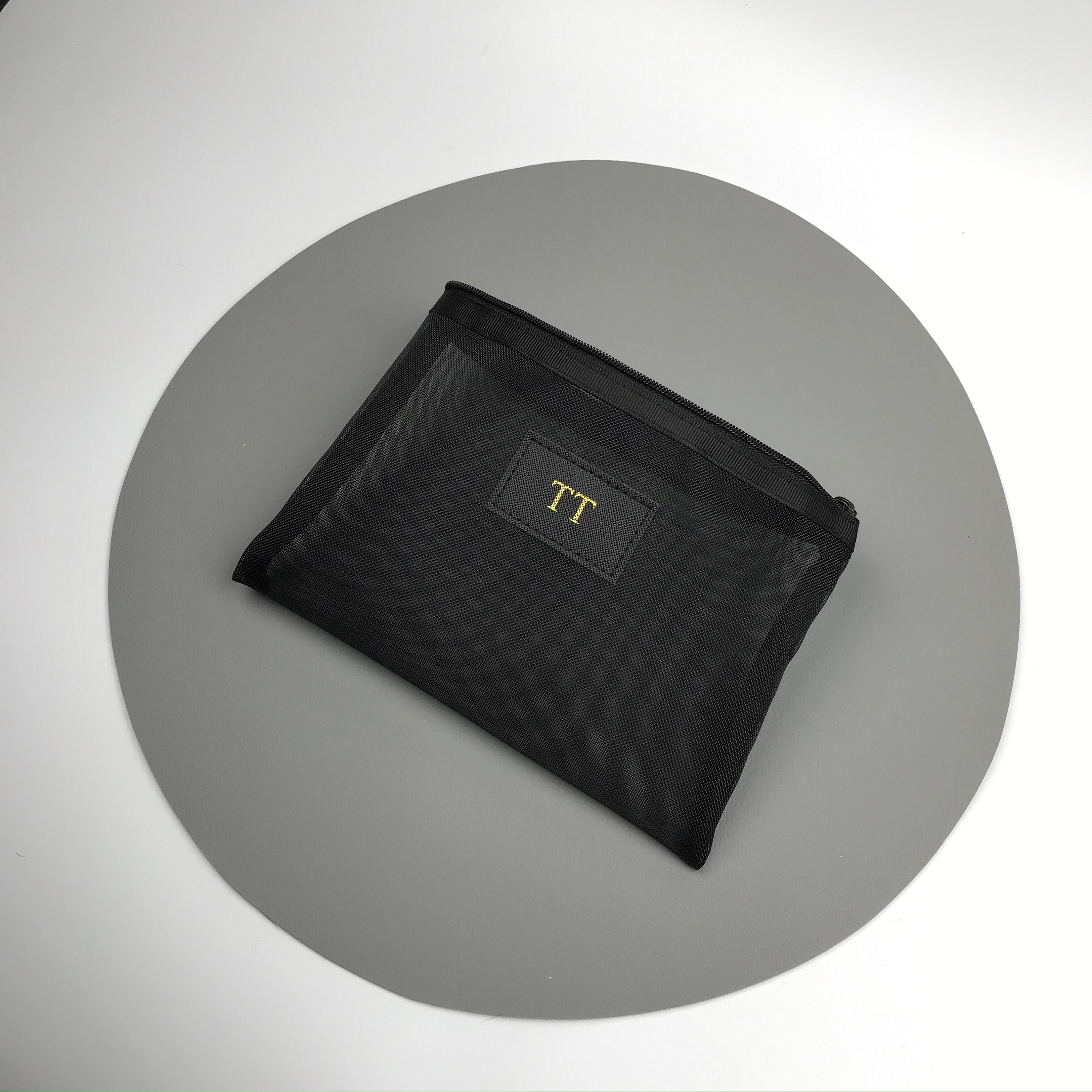Personalised Monogrammed Transparent Mesh Pouch Mesh - Etsy Australia
