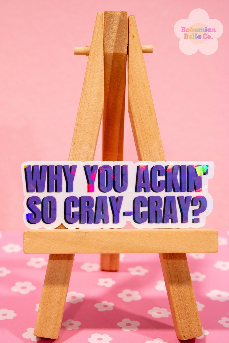 Cray-cray Sticker | Gravity Falls Fan Art | Vinyl | Holographic | Water ...