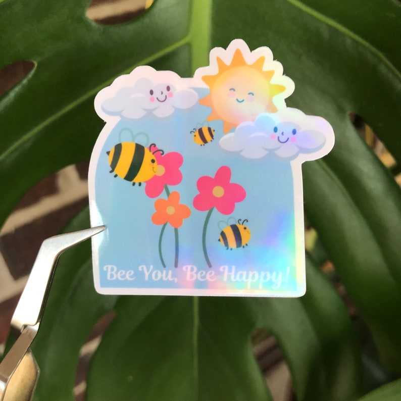 Bee You Sticker | Vinyl | Holographic | Water Resistant - Etsy