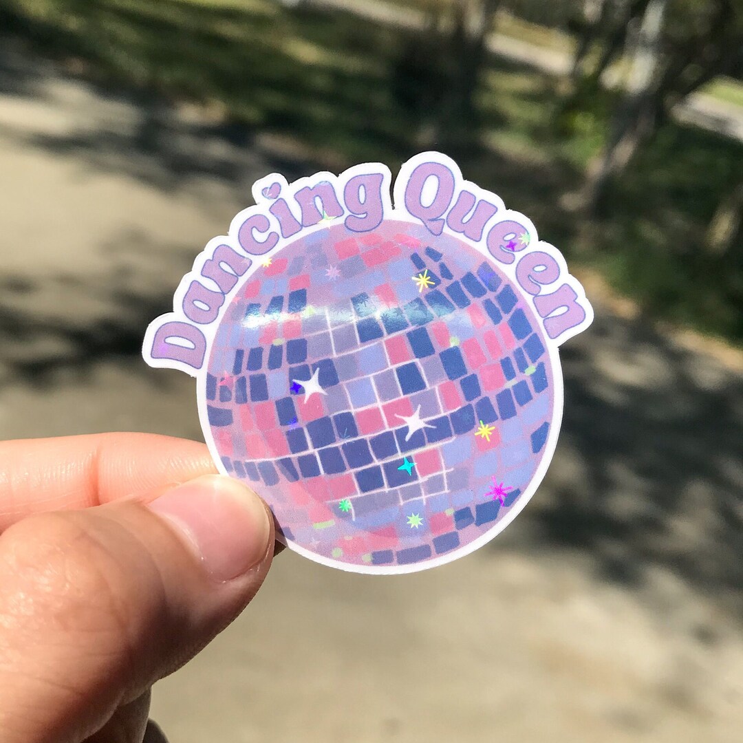 Dancing Queen Sticker | Vinyl | Holographic | Water Resistant - Etsy