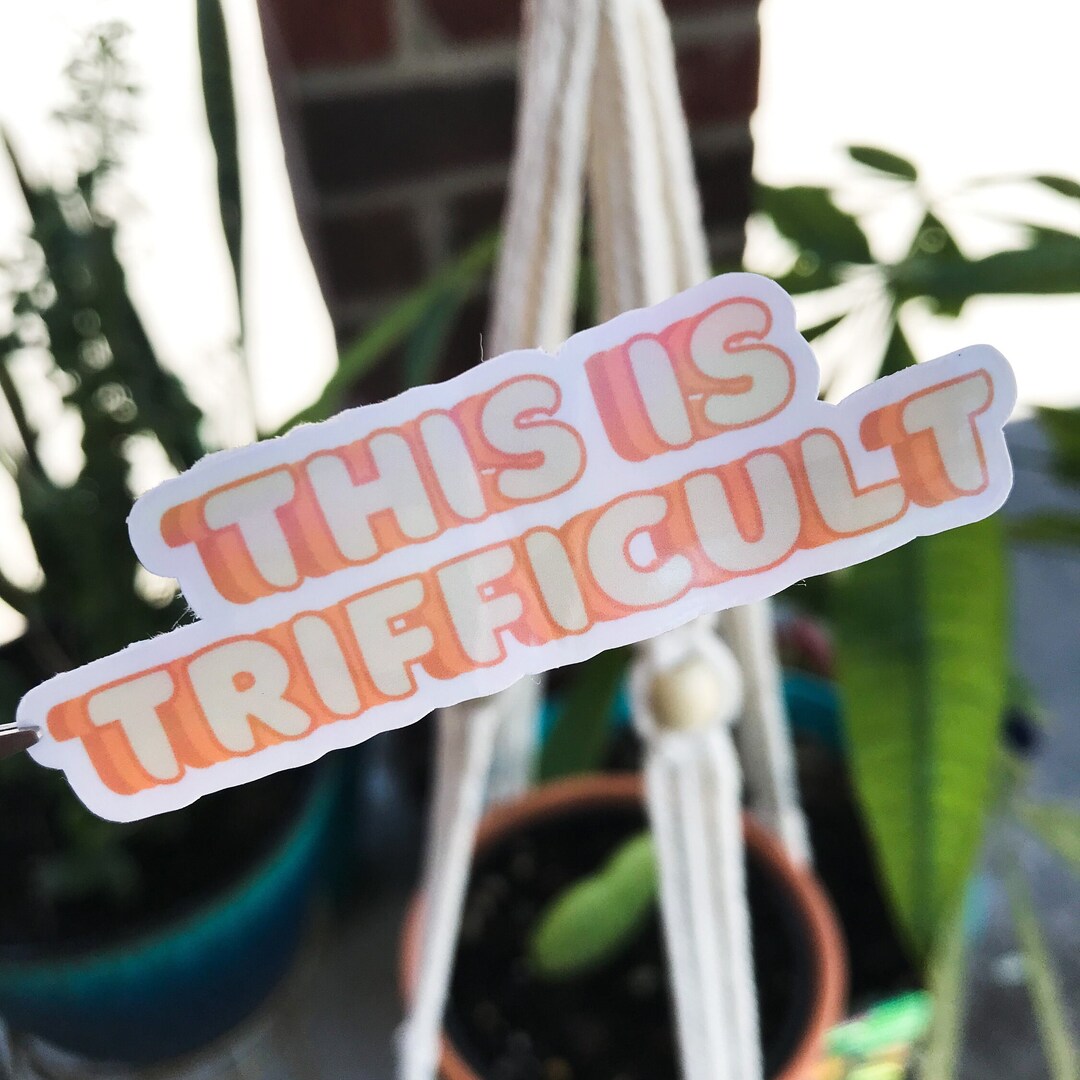 This is Trifficult, Bingo Quote-sparkle Sticker - Etsy