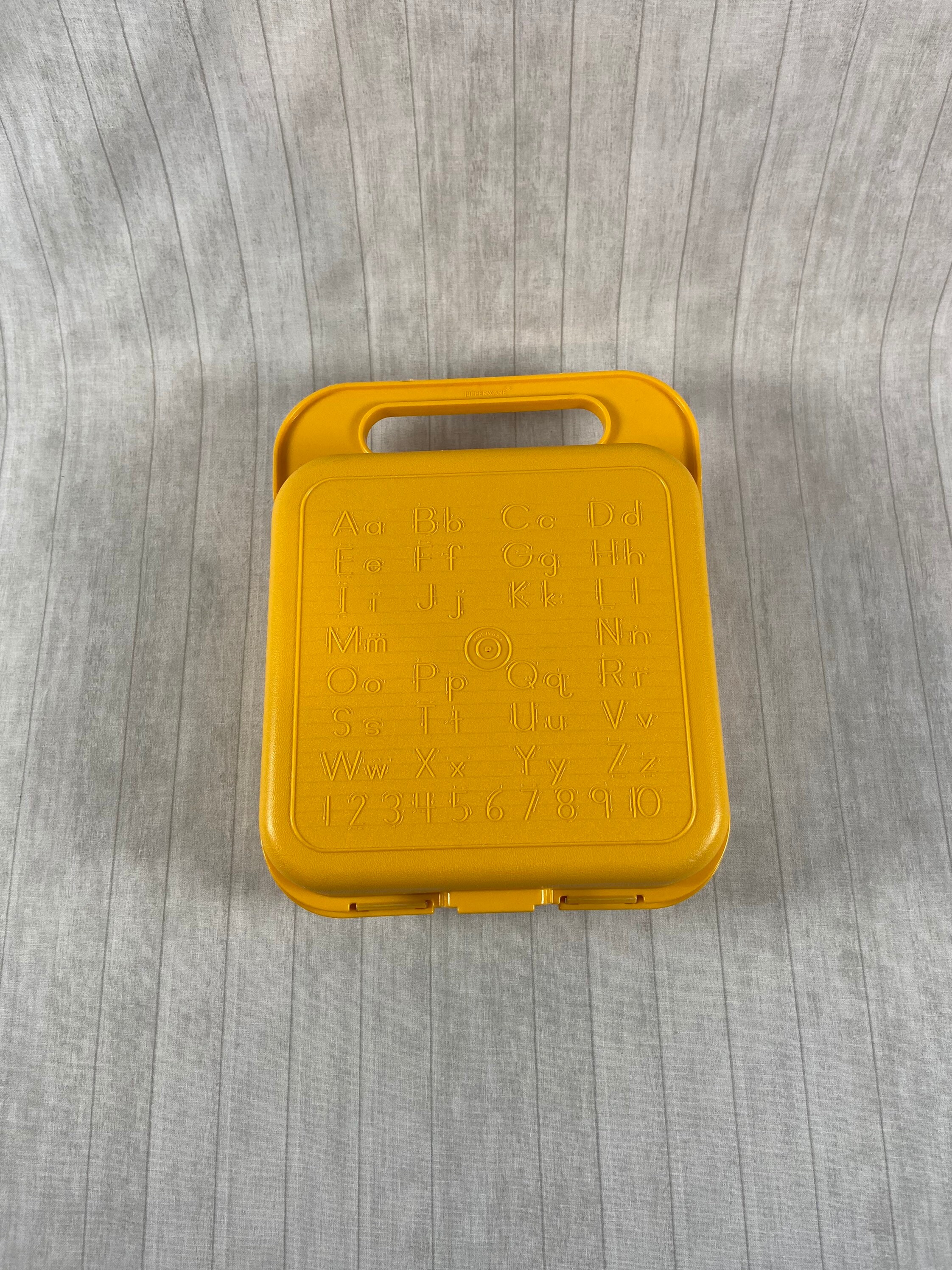 Tupperware Stencil Box empty Vintage Lunch Box Storage | Etsy