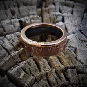 All-star Fine Copper Coin Ring From 1/2 Ounce Eagle Head Coin. This ...