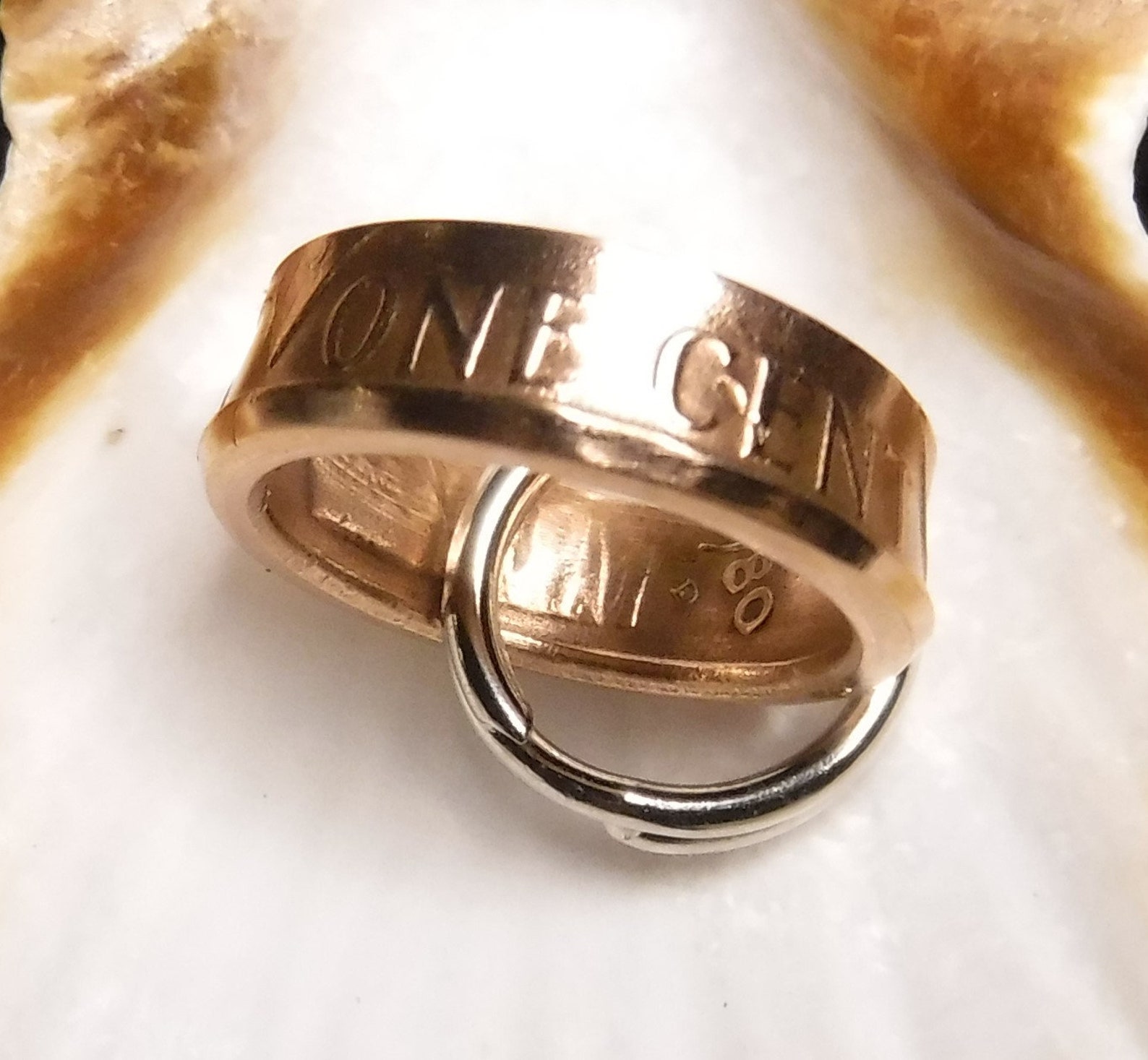 Real Copper Lucky Penny Coin Ring Charm. Perfect Lucky Charm - Etsy