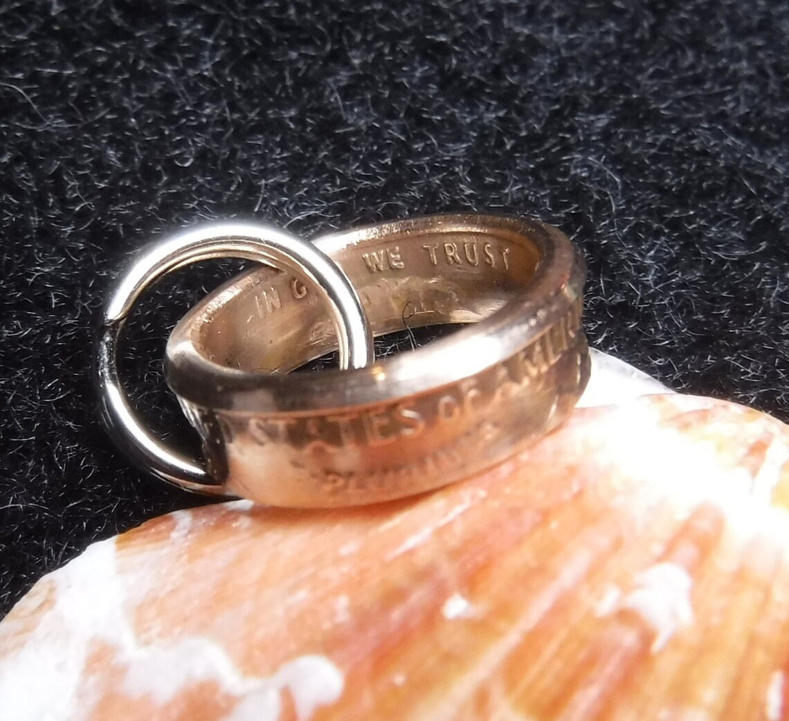 Real Copper Lucky Penny Coin Ring Charm. Perfect Lucky Charm - Etsy