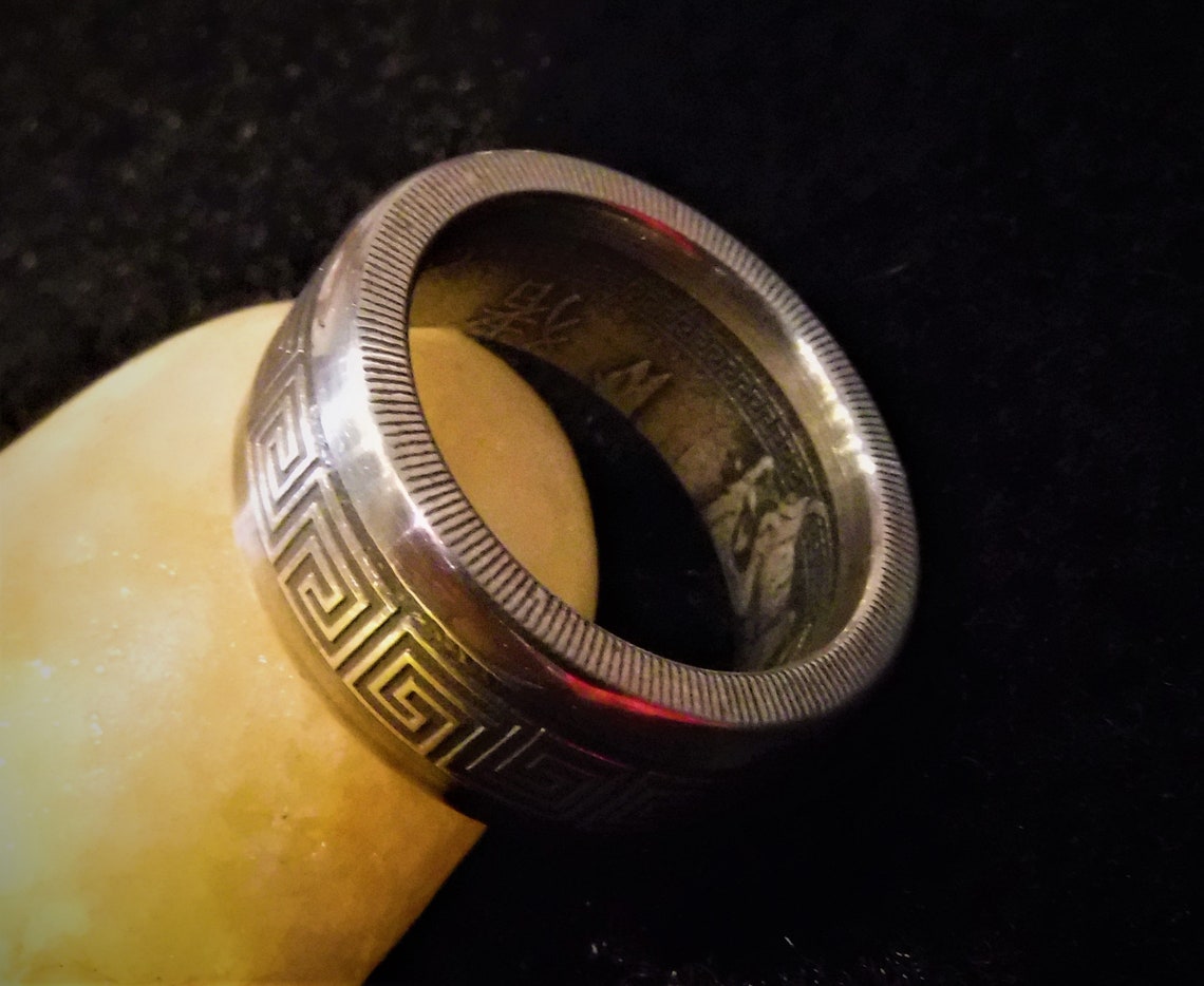 Magnificent! .999 Pure Silver Year of the Boar Coin Ring/wedding Band ...