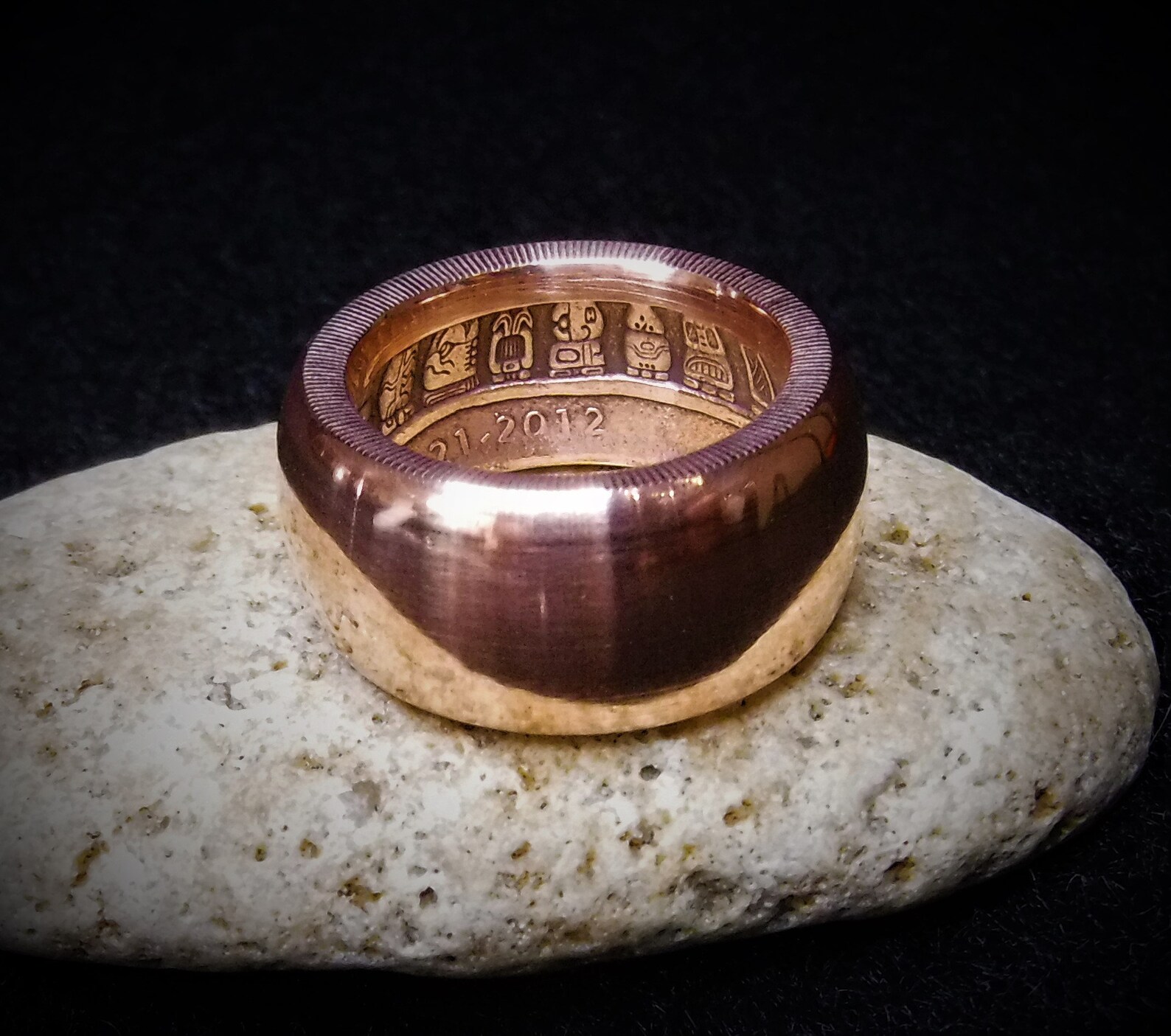 Amazing secret Mayan Calendar .999 Pure Copper Coin Ring, Highly ...