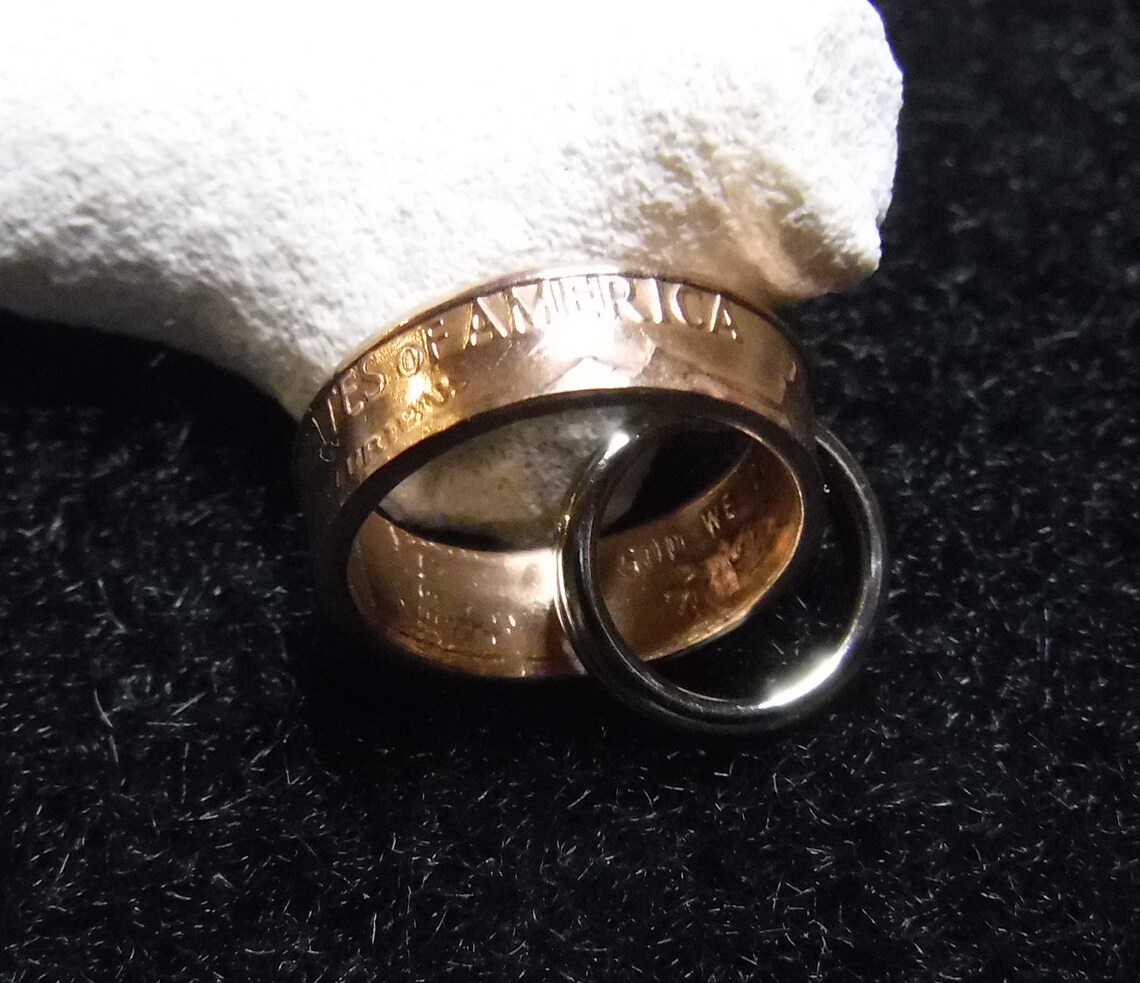 Real Copper Lucky Penny Coin Ring Charm. Perfect Lucky Charm - Etsy