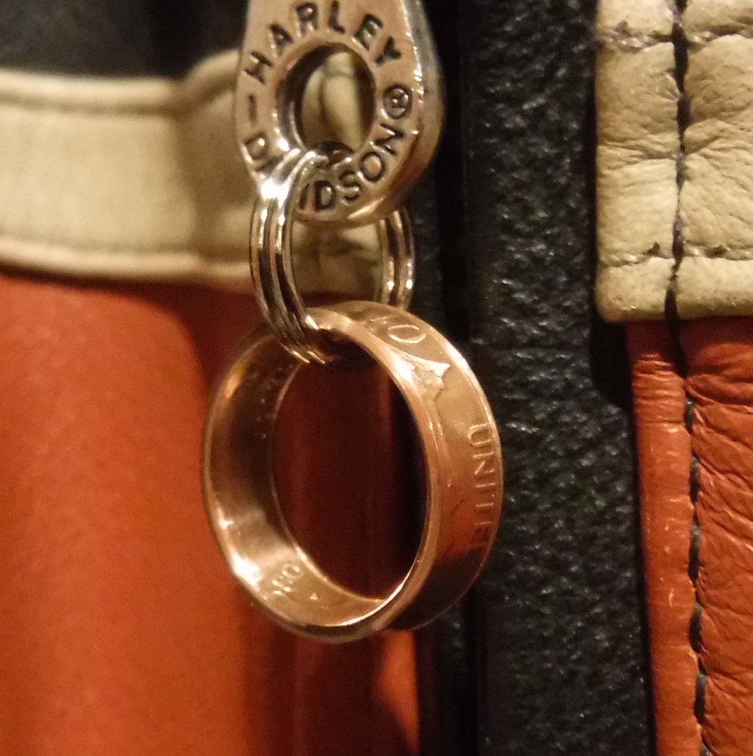 Real Copper Lucky Penny Coin Ring Charm. Perfect Lucky Charm for Your ...