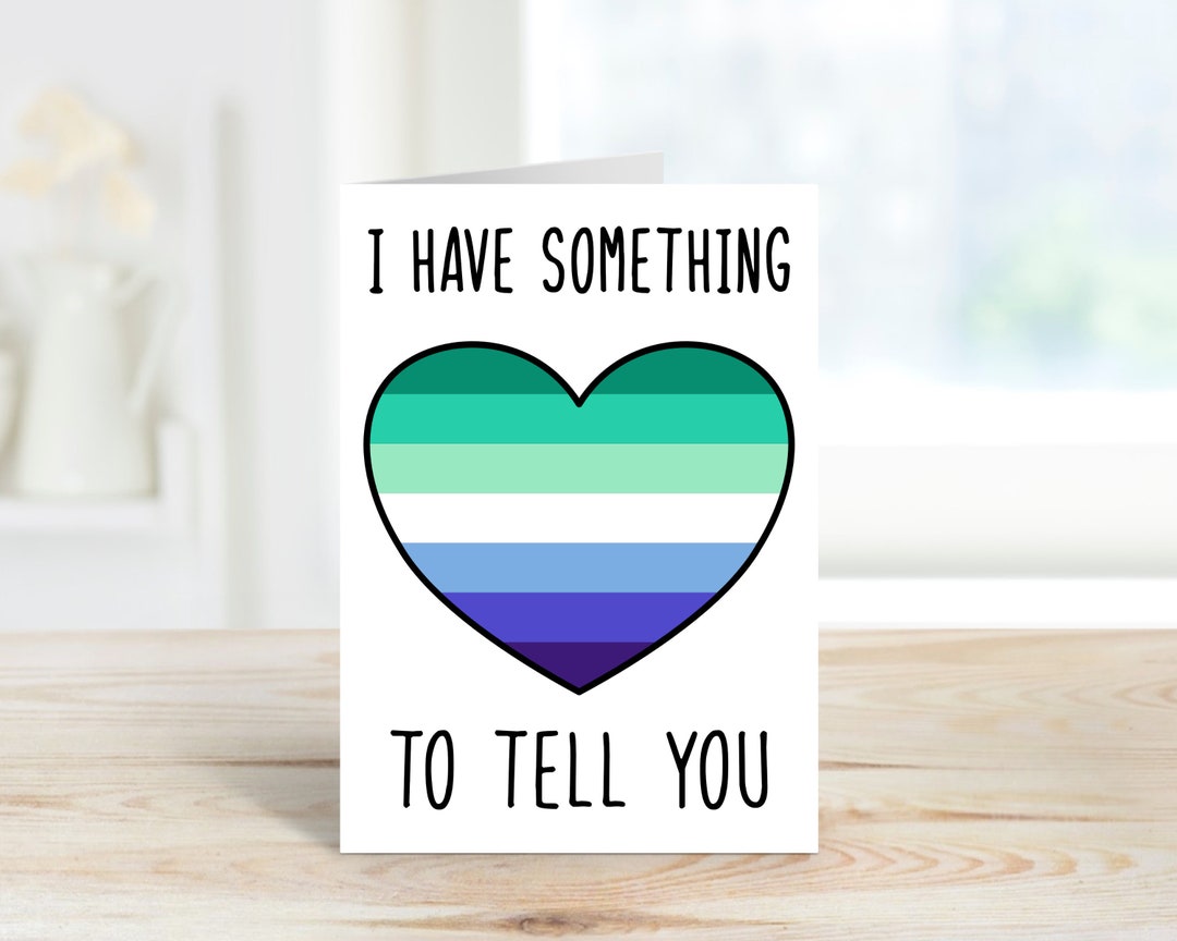 Gay Male Greeting Card: Coming Out Announcement (5x7 Inch) - Etsy