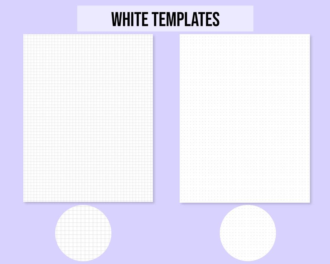 Digital Note Taking Templates | Digital Grid Paper | Digital Dot Grid ...