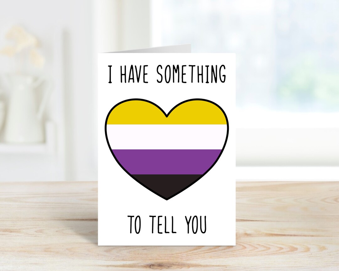 Non-binary Greeting Card: Coming Out Announcement (5x7 Inch) - Etsy
