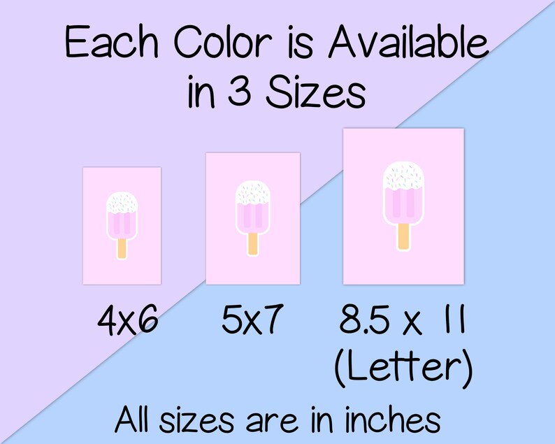 Cute Popsicle Art Print Popsicle Print Dessert Print Pastel Pink - Etsy