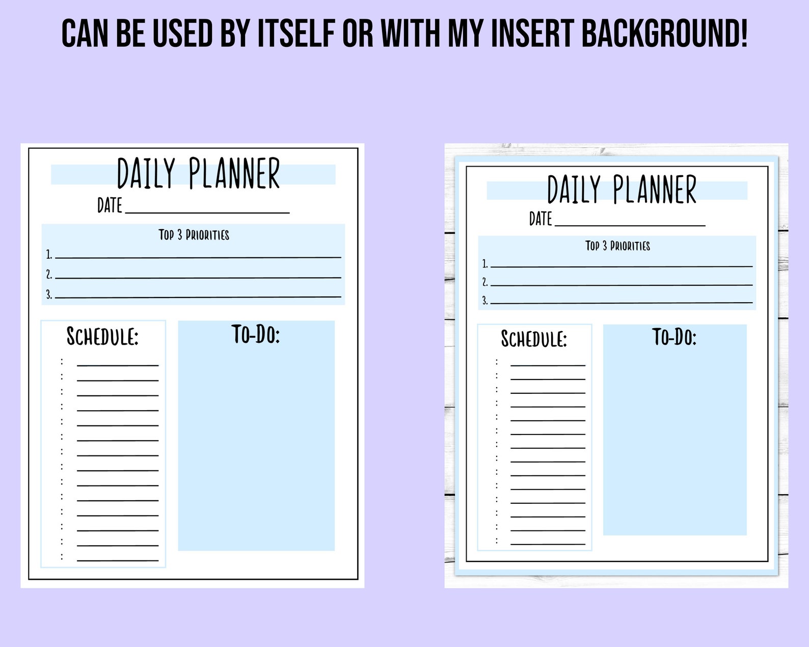 Digital Daily Planning Template | Etsy