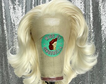 Custom Roller Set Lace Front Wig Made to Order Curly Wavy Big Vintage ...