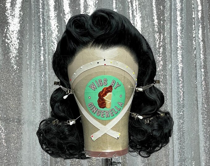 1940’s Inspired Lace Front Wig in Style “moxie” - Made to Order - 1940s ...