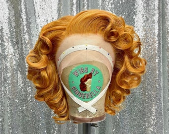 Custom Perma-tease Lace Front Wig Voluminous Curly Wavy Hair - Etsy