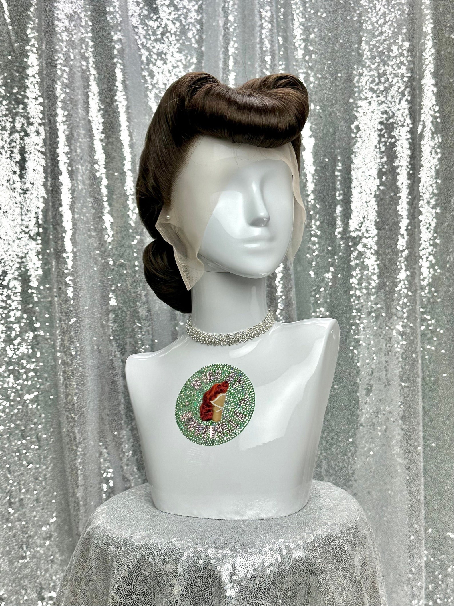 1940’s Inspired Lace Front Wig in Style “business” - Made to Order ...