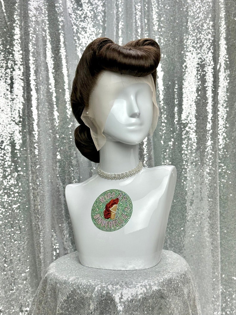1940’s Inspired Lace Front Wig in Style “business” - Made to Order ...
