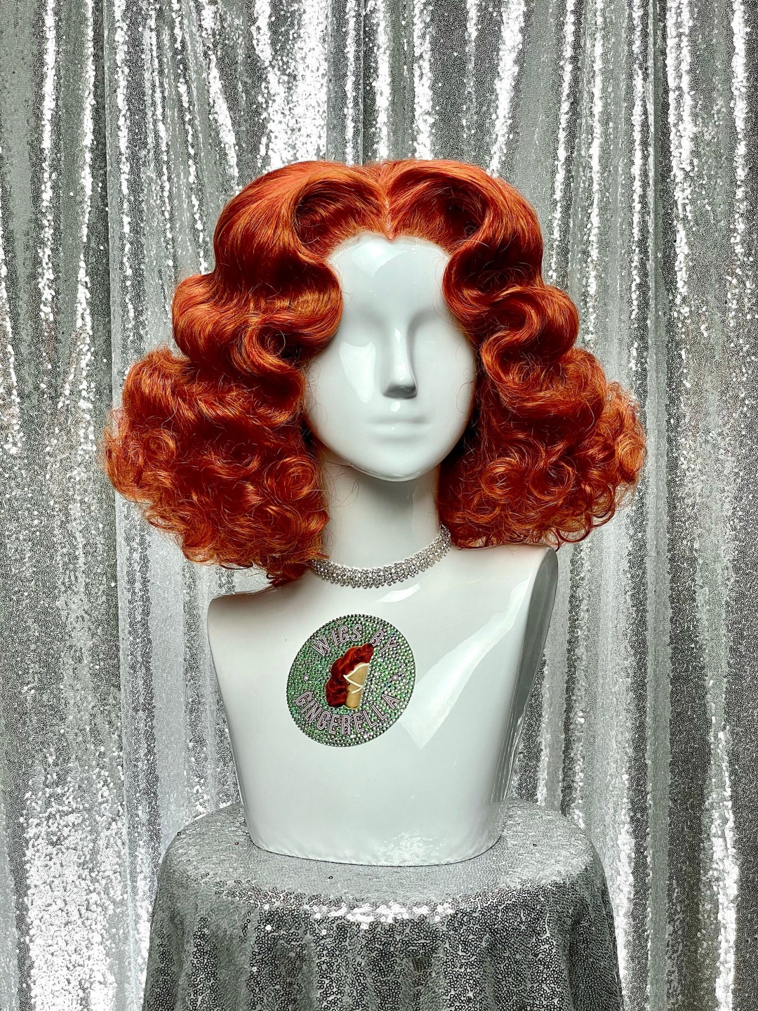 1940’s Inspired Lace Front Wig in Style “noir” XL - Made to Order ...