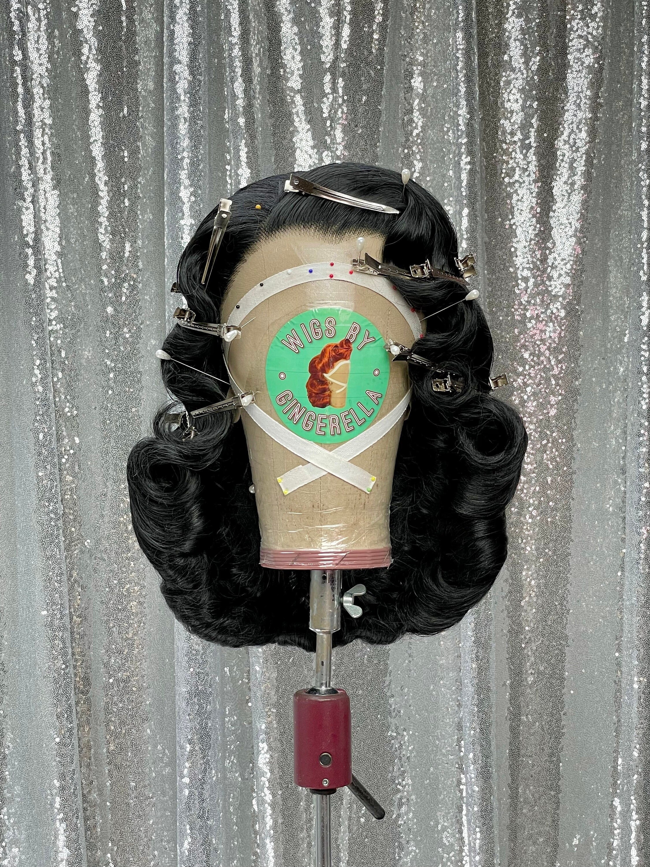 1950’s Inspired Lace Front Wig in Style “glam” - Made to Order - Old ...