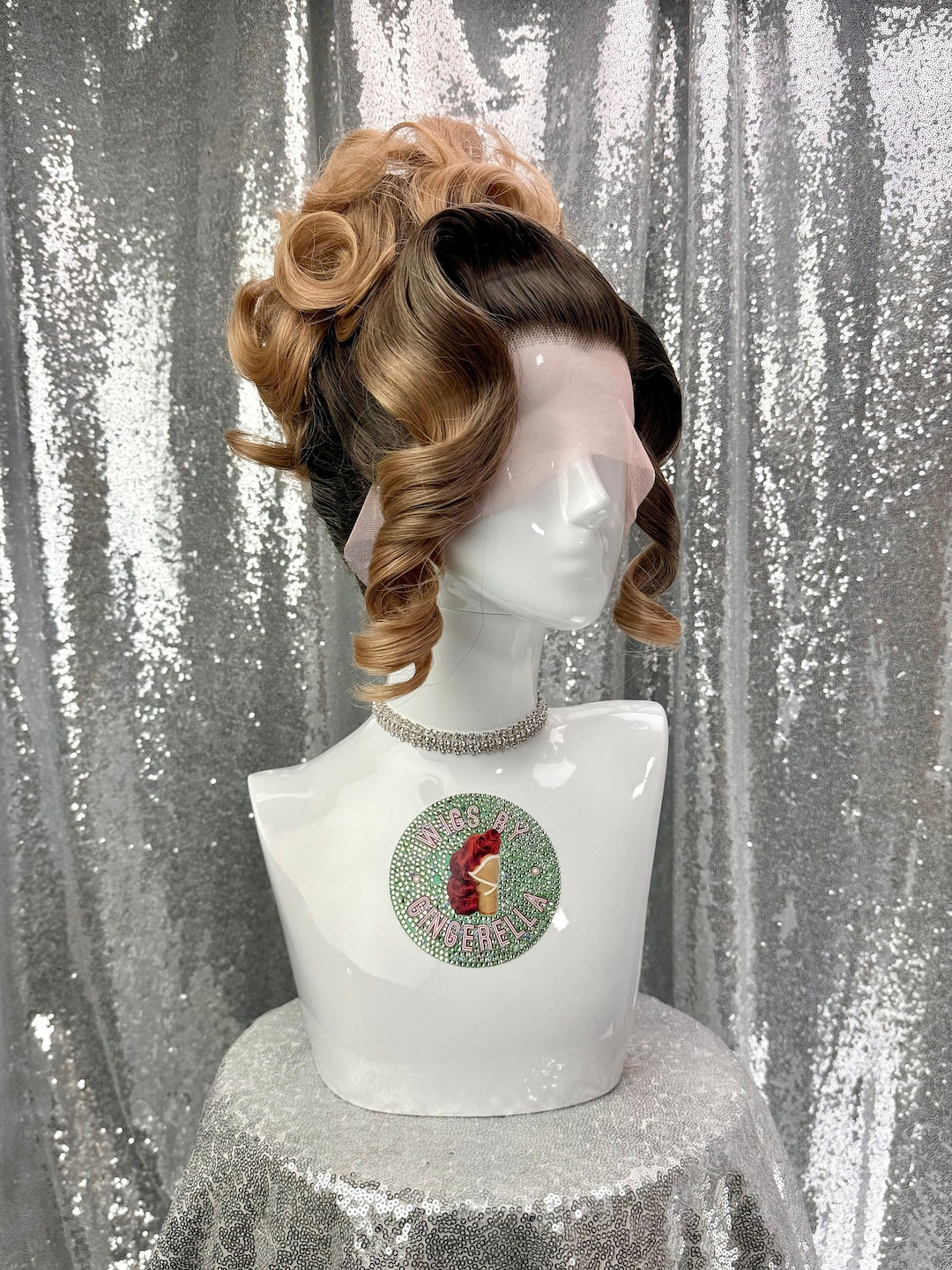 1950’s Inspired Lace Front Wig in Style “crown” - Made to Order - Old ...