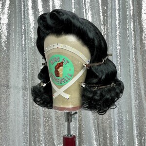 1940’s Inspired Lace Front Wig in Style “moxie” - Made to Order - 1940s ...