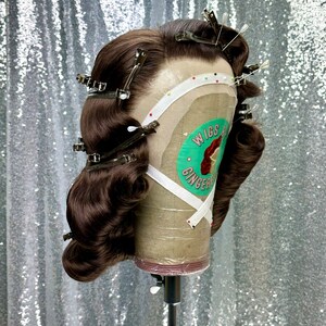 1950’s Inspired Lace Front Wig in Style “glam” - Made to Order - Old ...