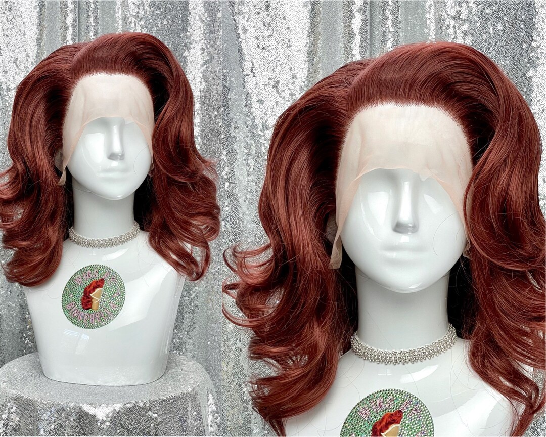 Custom Perma-tease Lace Front Wig - Voluminous Curly Wavy Hair - Etsy