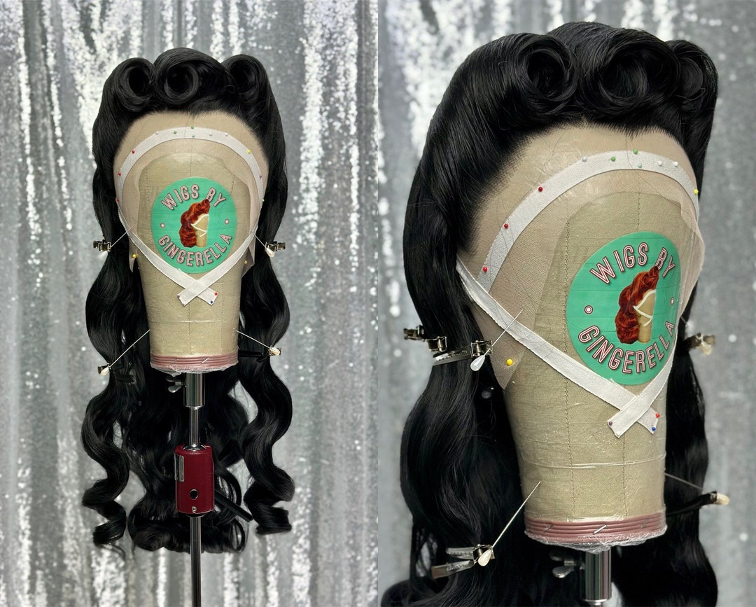 1940’s Inspired Lace Front Wig in Style “dame” - Made to Order - 1940 ...
