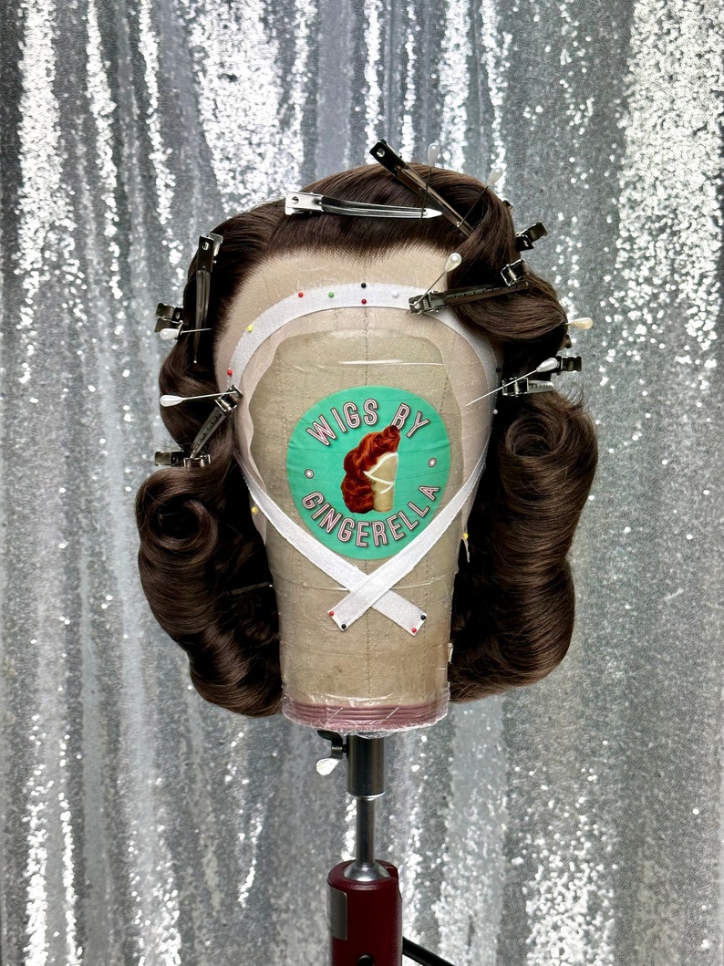1950’s Inspired Lace Front Wig in Style “glam” - Made to Order - Old ...