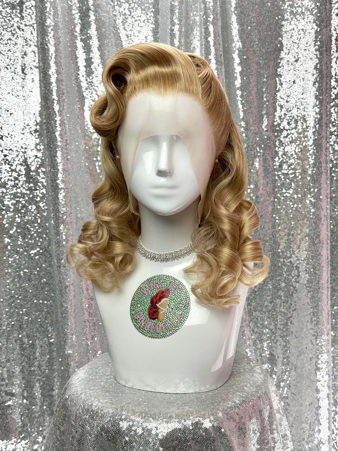 1940’s Inspired Lace Front Wig in Style “streusel” - Made to Order ...
