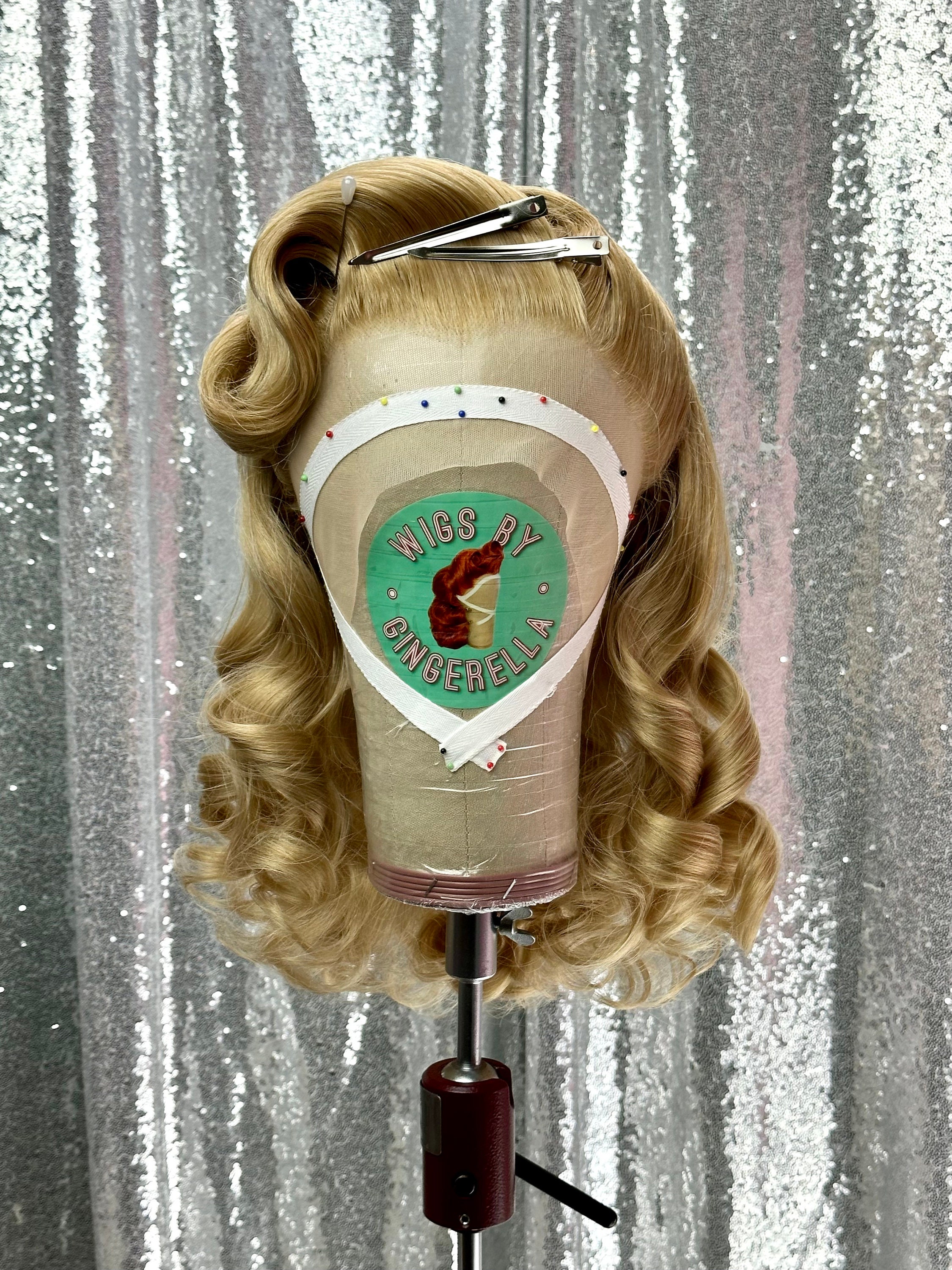 1940’s Inspired Lace Front Wig in Style “streusel” - Made to Order ...