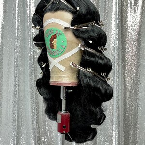 40s Inspired Lace Front Wig in Style rose Made to Order Wavy Sleek Old ...