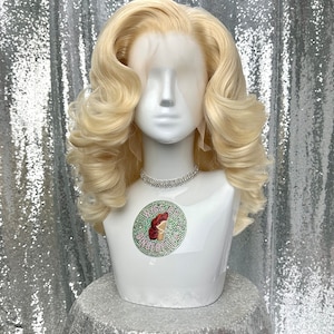 90’s Inspired Lace Front Wig in Style “super Model” - Made to Order ...