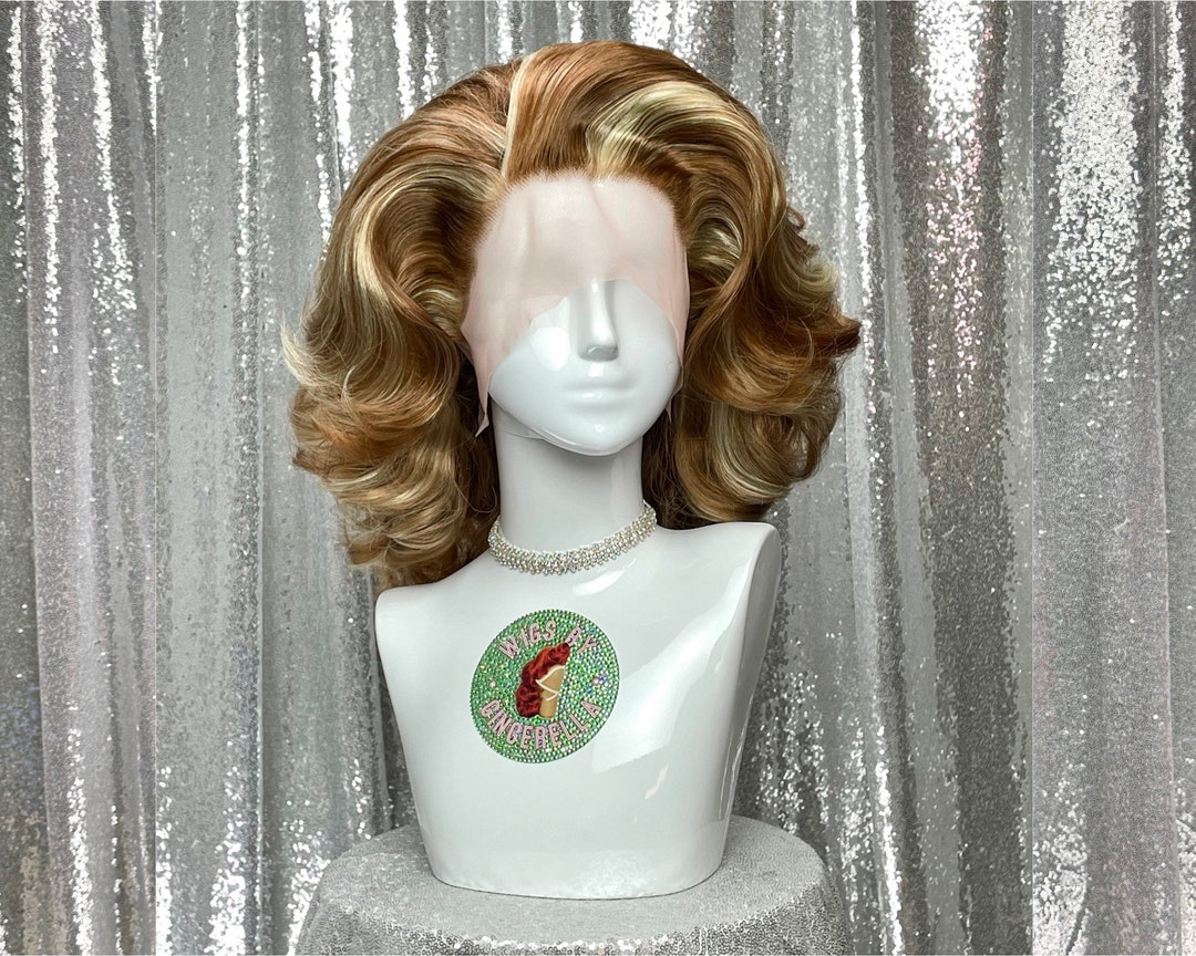 90’s Inspired Lace Front Wig in Style “super Model” - Made to Order ...